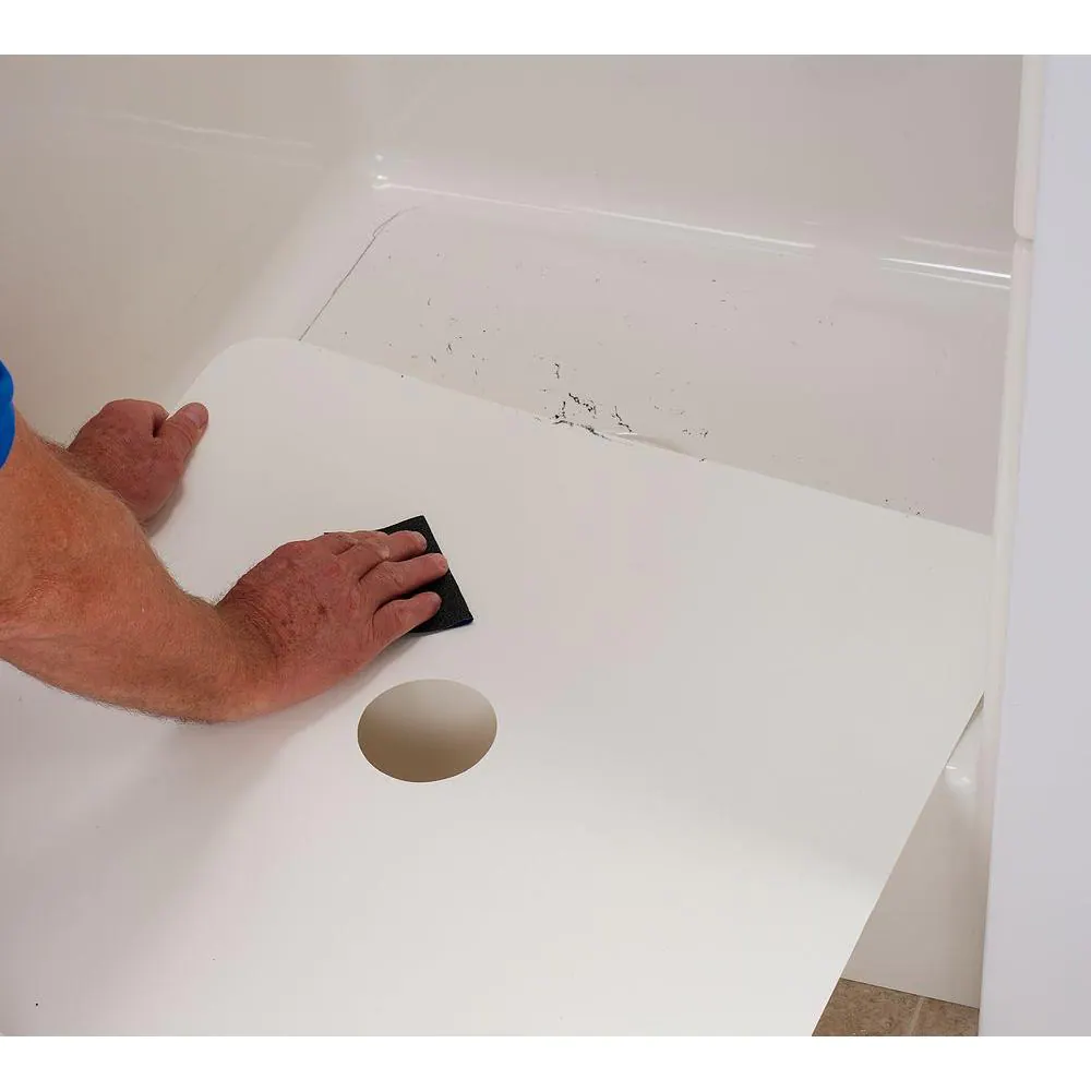 Shower Floor Base Crack Damage Leak Inlay Repair Kit 24 In. X 24 In ...