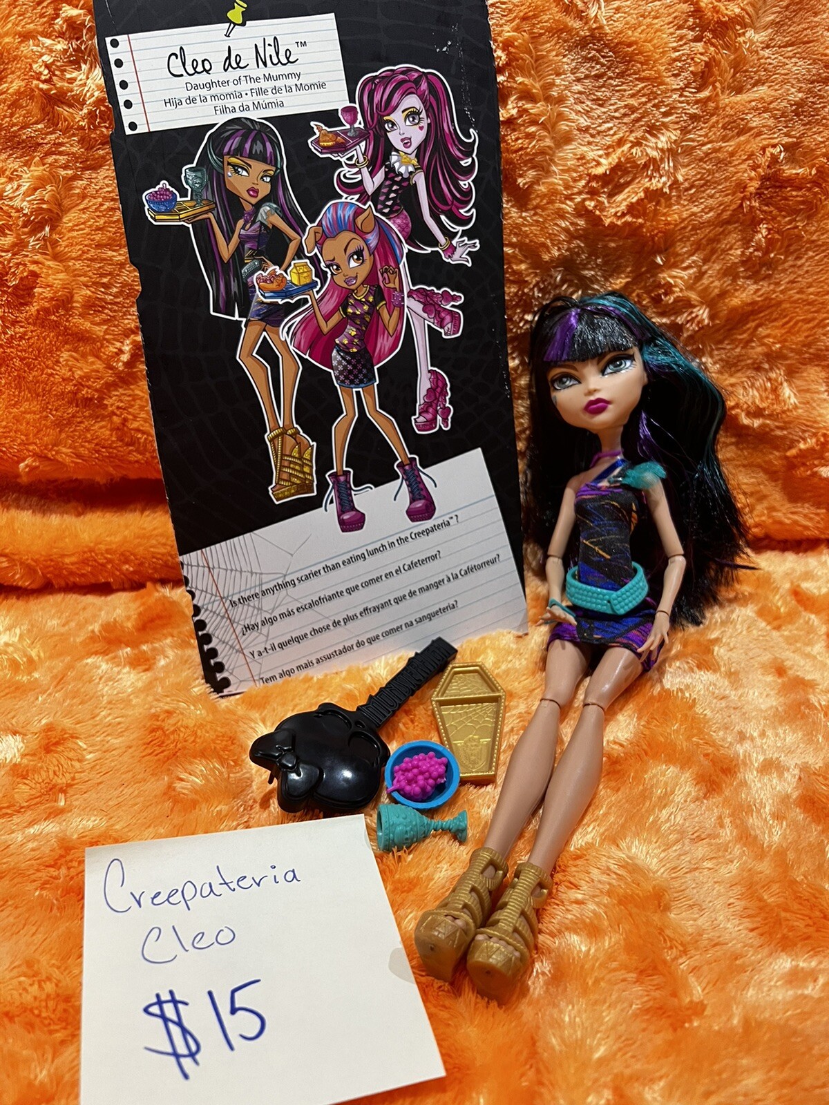 Monster High Doll Cleo De Nile Creepateria | eBay