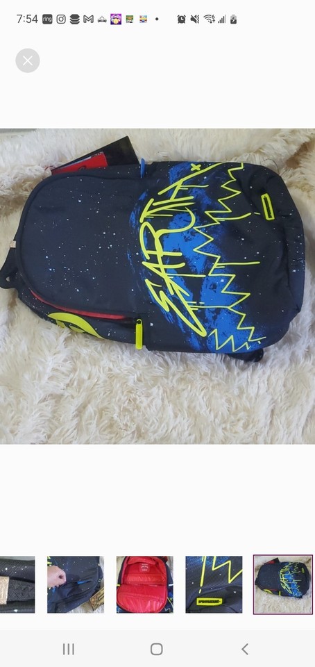SprayGround EARTH DAY EVERY DAY GLOW SHARK BACKPACK | eBay