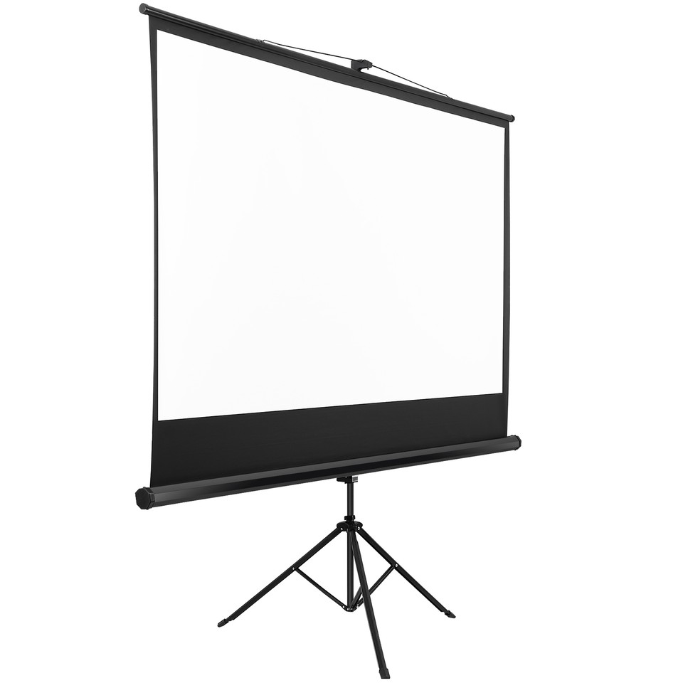 84" Projector Screen with Tripod Stand Portable Movie 16:9 HD ...