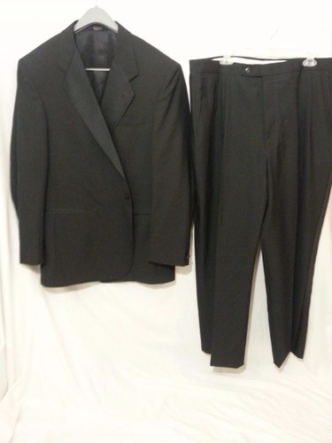 Barry Manufacturing Men's Black Suit size 40 x 30 44R Formal EUC | eBay
