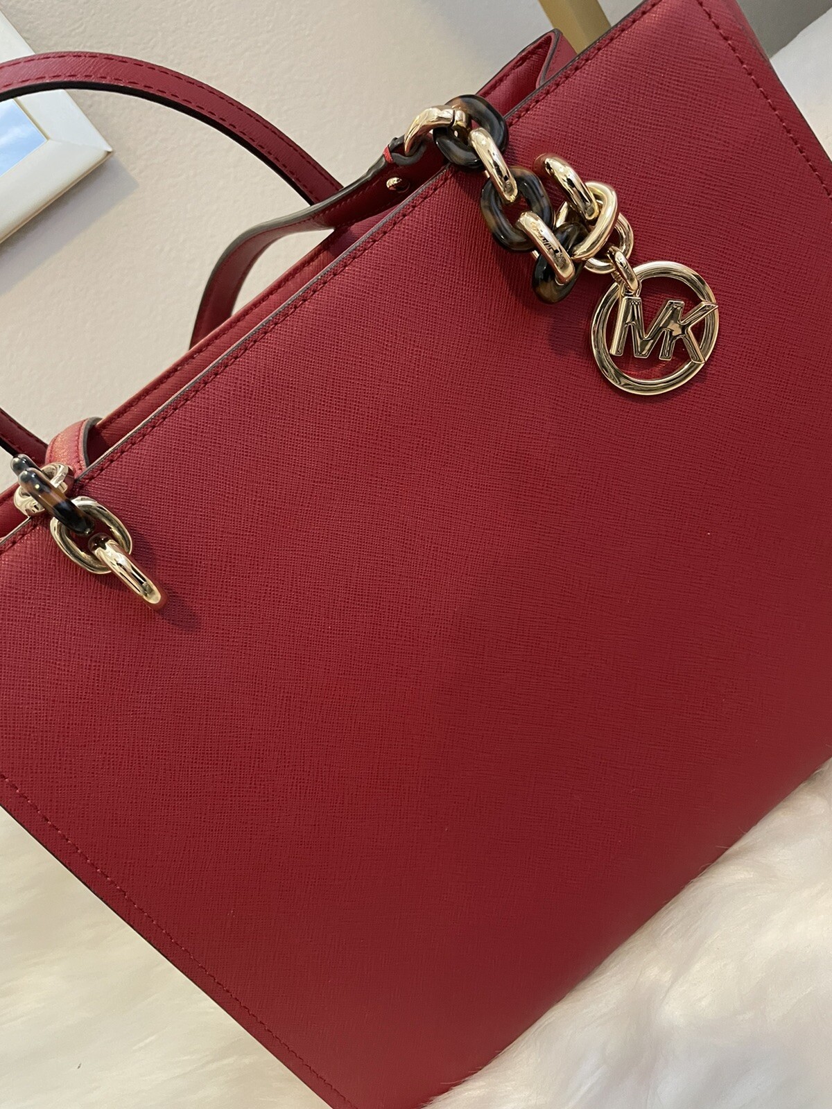 michael kors red handbag | eBay