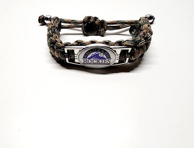 Colorado Rockies Camouflage Fan Apparel Adjustable Charm Bracelet MLB ...