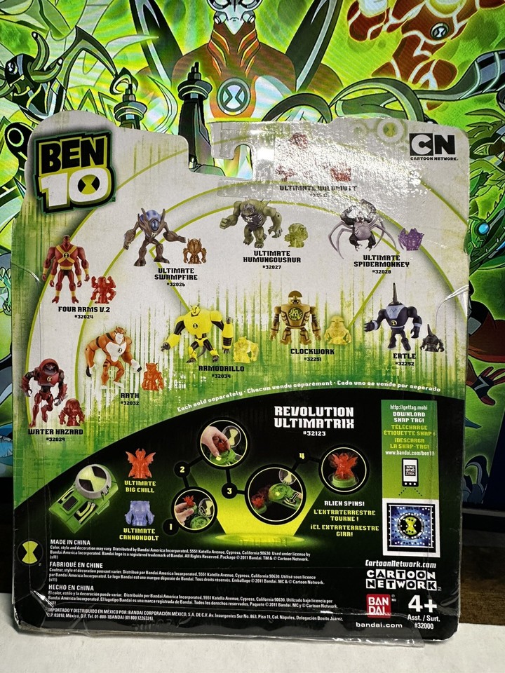 NEW Ben 10 Clockwork 4" Action Figure BANDAI 2011 Cartoon Network NIP ...