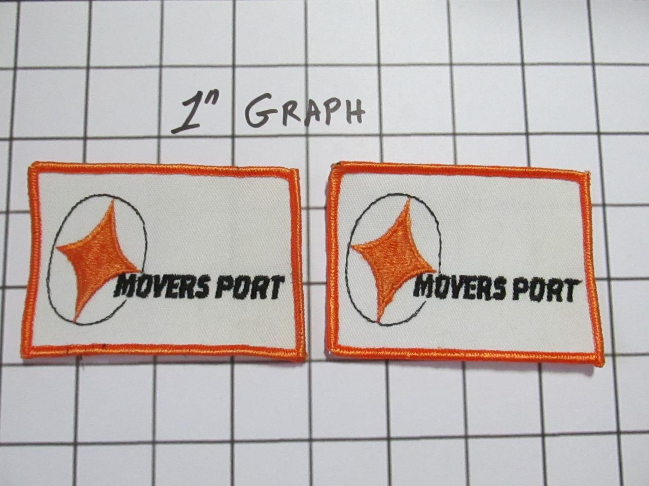 Pair Vintage Company Logo Patches - "Movers Port" - NOS Mint | eBay