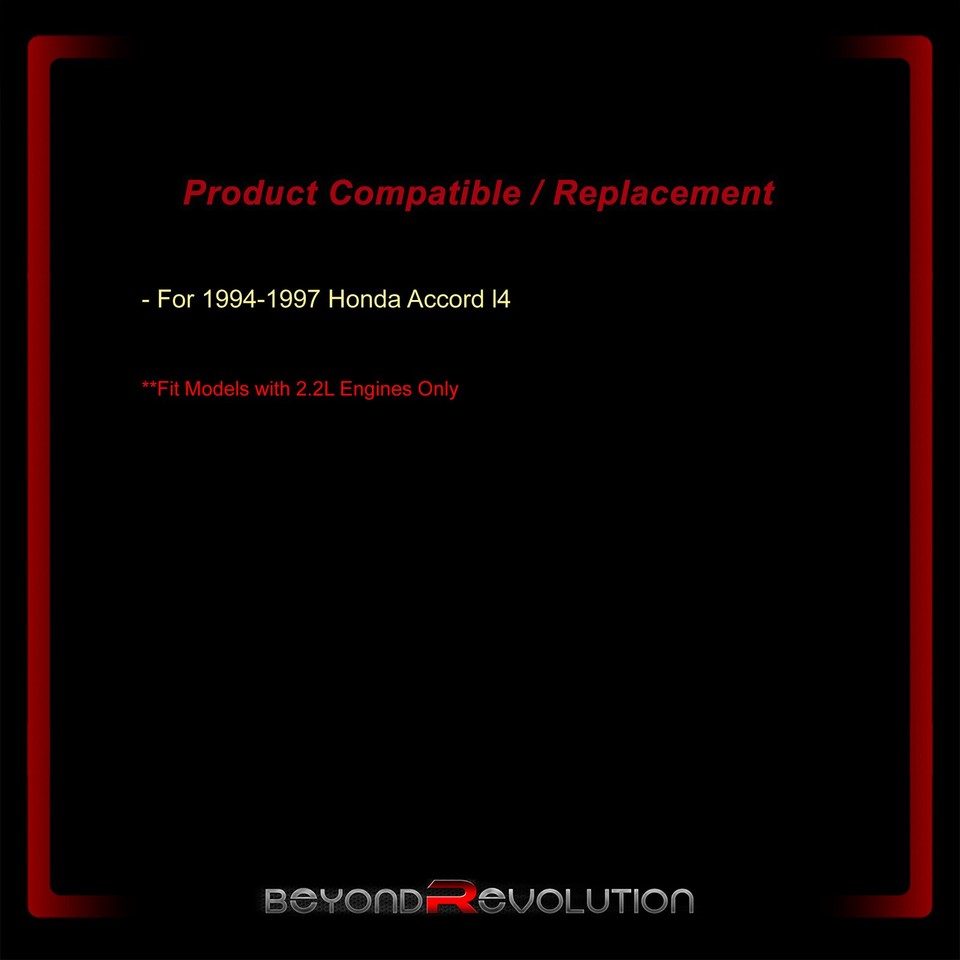 For 1994-1997 Accord 2.2 F22B F23A Black Stainless Steel Exhaust Header ...