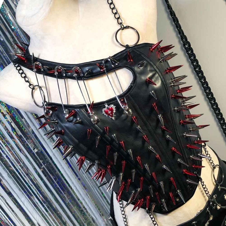 Gothic Tanks E-Girls Grunge Eco Emo Y2K Halter Camisole TOPS Punk Rock ...