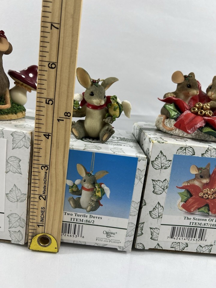 Lot of 6 Charming Tails Figurines w/ Boxes – Limited Editions, Signed ...
