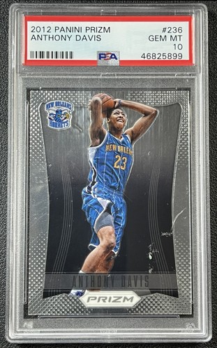 ANTHONY DAVIS PSA 10 2012-13 PANINI PRIZM BASKETBALL #236 ROOKIE RC 899 ...