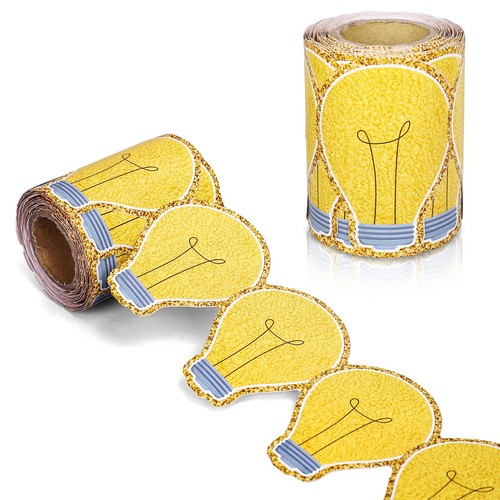 32.8 Ft Light Bulb Bulletin Board Border Groovy Border Trim Self ...
