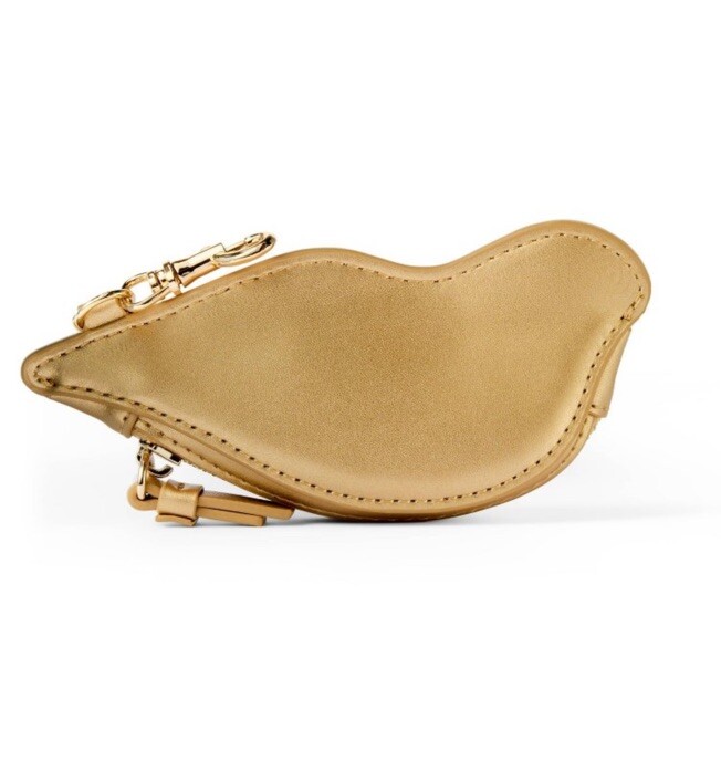 DVF Diane Von Furstenberg X Target GOLD Lips Coin Pouch NEW IN HAND | eBay
