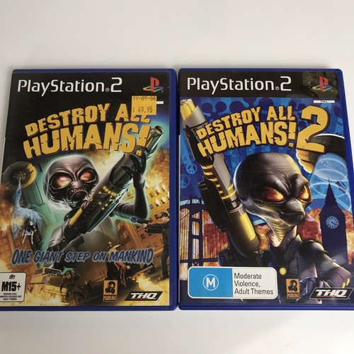 Destroy All Humans 1 & 2 PS2 PlayStation 2 - PAL - Complete Manuals ...