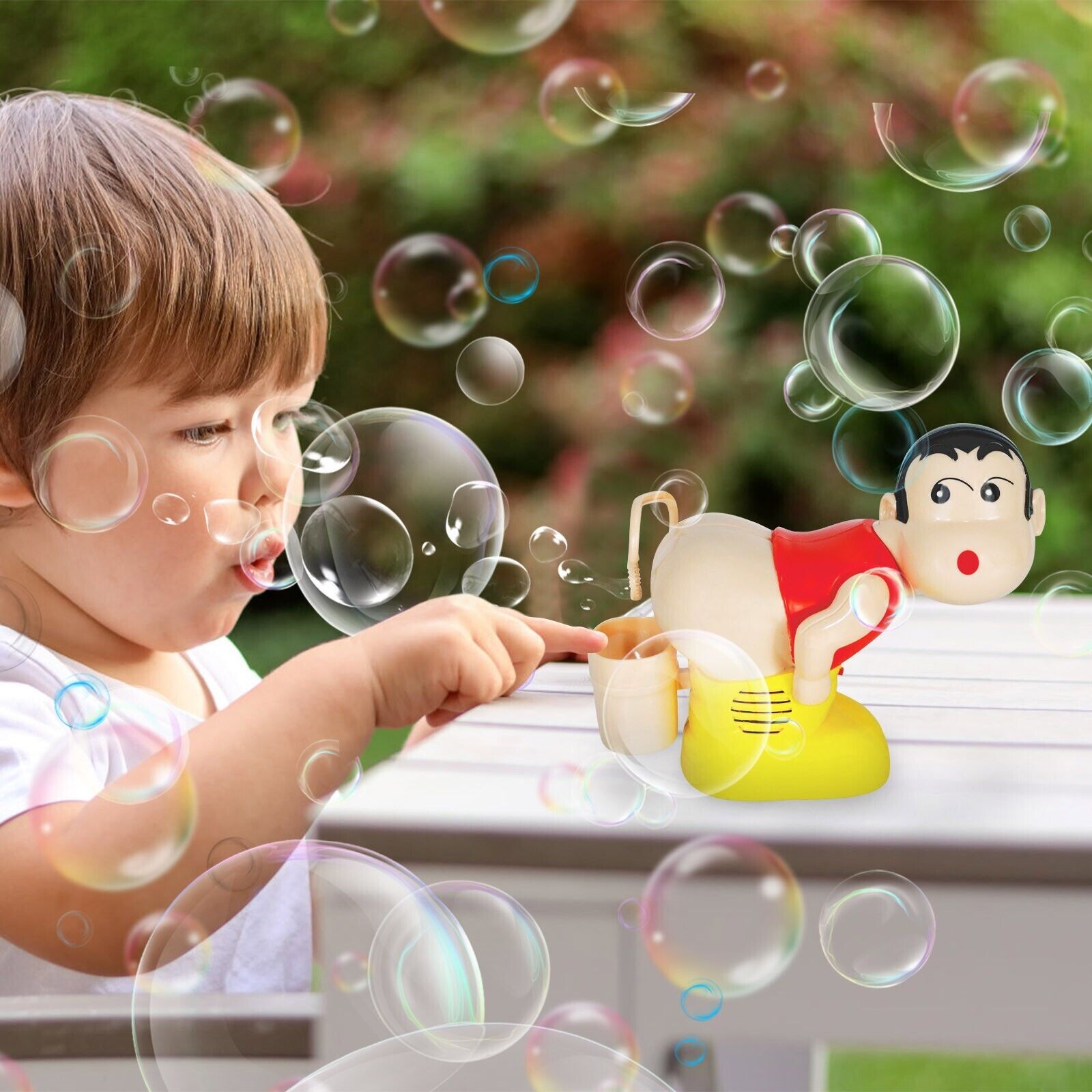 Electric Soap Farting Blow Bubble Machine Music Light Toys Fully ...