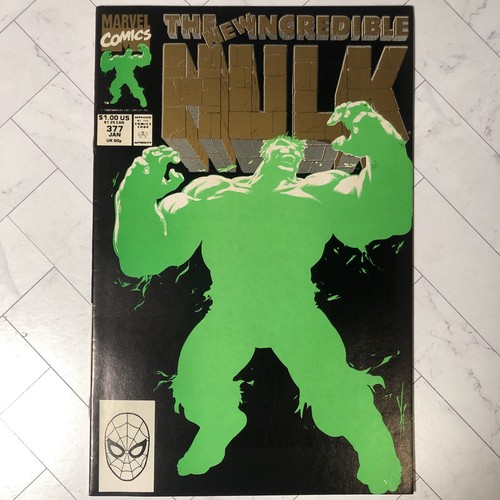 Incredible Hulk #377 Second Print Key 1st App Professor Hulk NM+ High ...