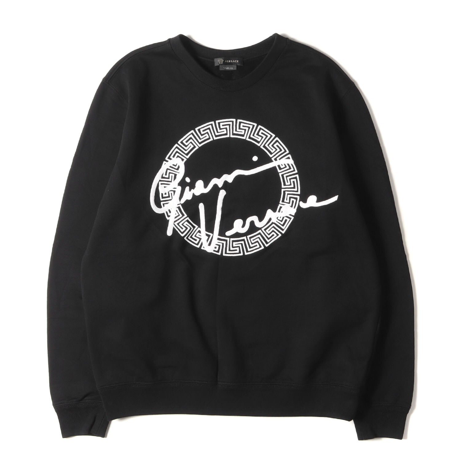 Versace 2021AW Circle Signature Logo Embroidery Crew … - Gem