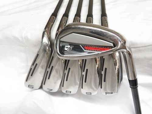 Used Wilson Staff Dynapwr Iron Set 6-PW,GW Evenflow 55g 5.0 Senior ...