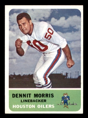 1962 Fleer Football #53 Dennit Morris EX/MT *d2 | eBay