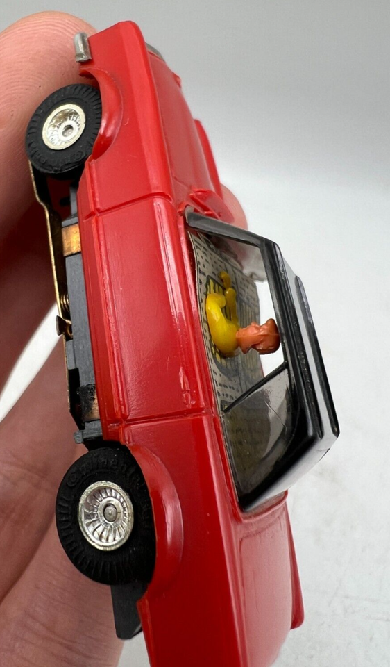 Faller AMS Germany Ho Slot Car No. 4851 Red w/ Black Hardtop Mercedes ...