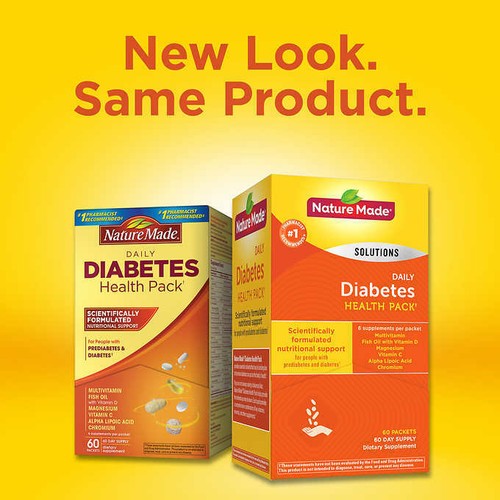 Nature Made Diabetic Health Pack 60 Packets (6 supplements/packet) | eBay