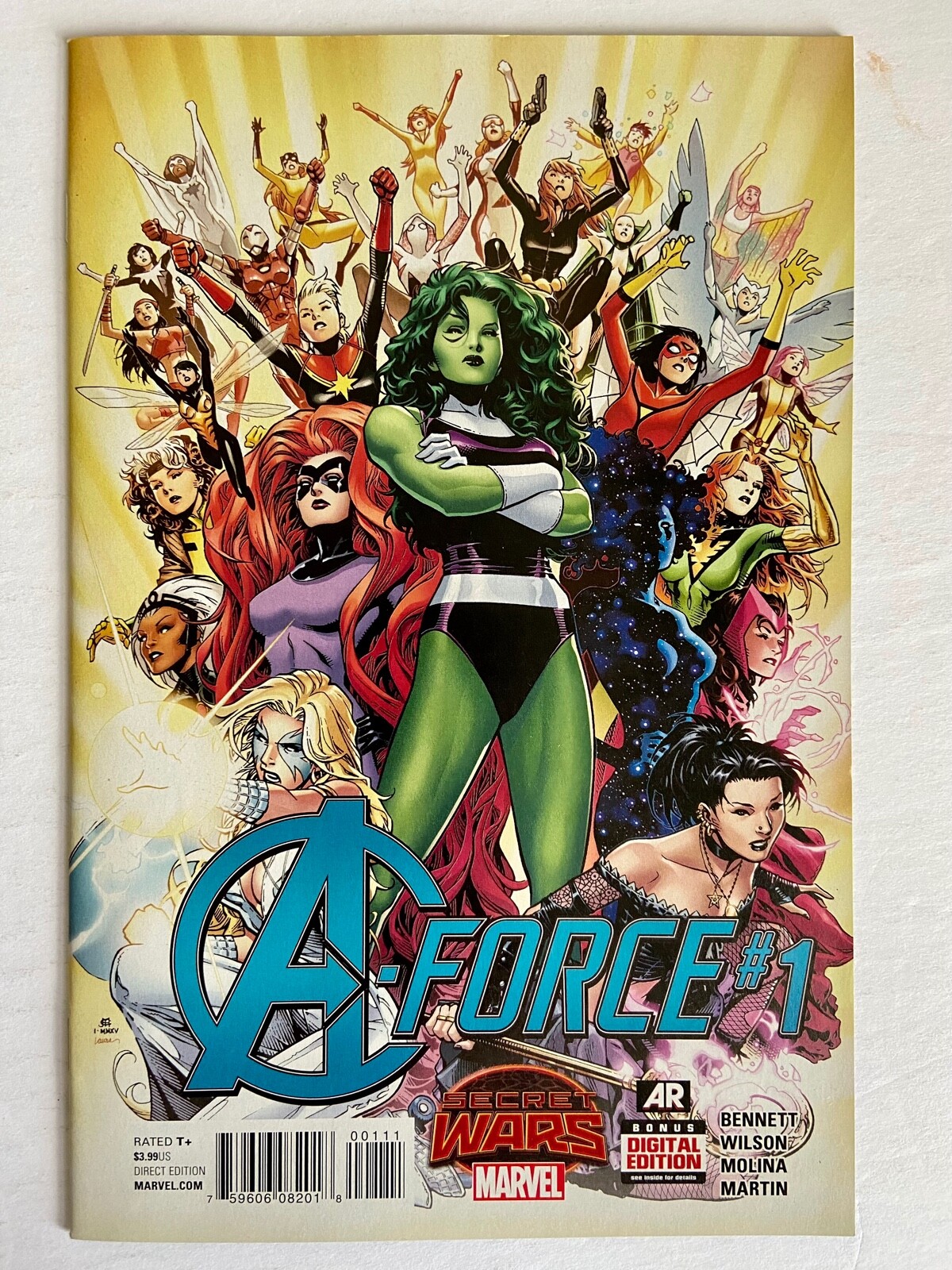A-FORCE #1 Secret Wars She-Hulk 1st SINGULARITY Jim Cheung Marvel 2015 ...