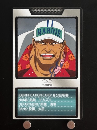 Sakazuki Akainu ONE PIECE Plastic Card Japanese JAPAN Anime Manga ...