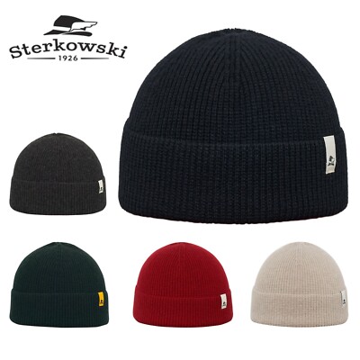 Sterkowski DUKE Merino Wool Cashmere Beanie Cap Knitted Warm Snookie ...