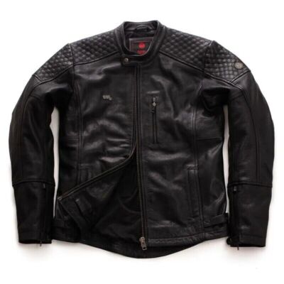 Royal Enfield SPIRIT LEATHER JACKET, BLACK | eBay