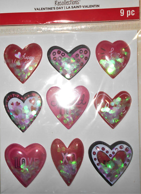 Heart Hearts Love Valentine Shakers Happy Recollections Stickers | eBay