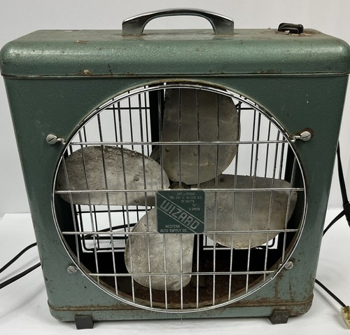 Vintage Wizard 12” Western Auto Box Fan 6J2413 Heavy Duty Fan | eBay