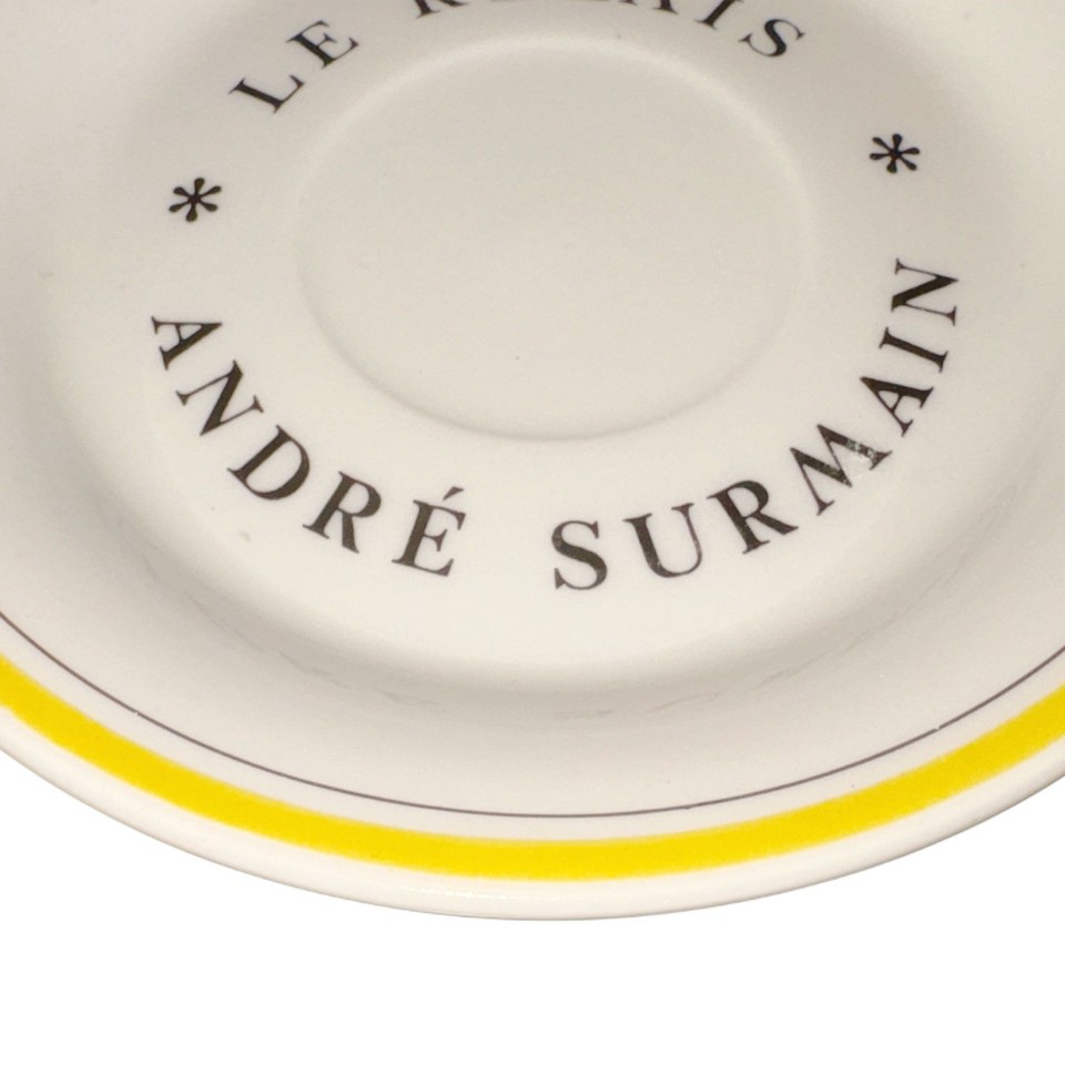 Le Relais Mougins Tip Trinket Dish Andre Surmain Yellow Rim 5" 5F ...