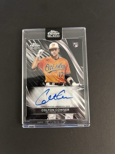 2024 Topps Chrome Black - Colton Cowser On Card Autograph RC!! Orioles ...