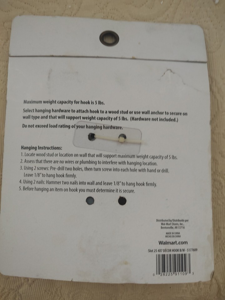 Slot 25 Gray Boat Anchor Designed Decorative Dual Hook Wall Hanging ...