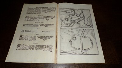 Plan 17e S Vic - Moyenvic - Fortifications - Merian Matthaeus 1656 | eBay