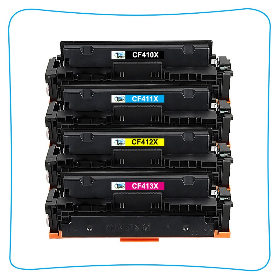 Compatible with HP 410X Toner CF410X Color LaserJet Pro M452dw M452dn ...