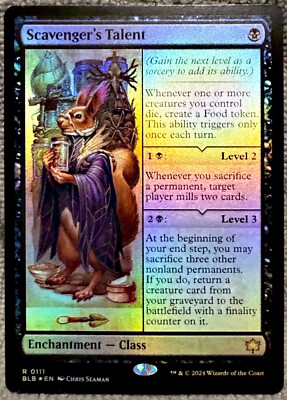 MTG Scavenger's Talent 111 Foil Showcase Bloomburrow Magic The ...
