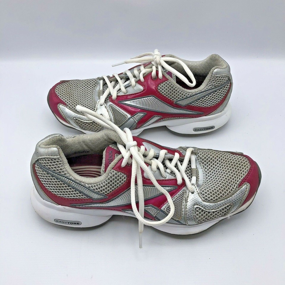 Reebok Easy Tone 55026371 Women Pink Silver Athletic Shoes Size 7 EUR ...
