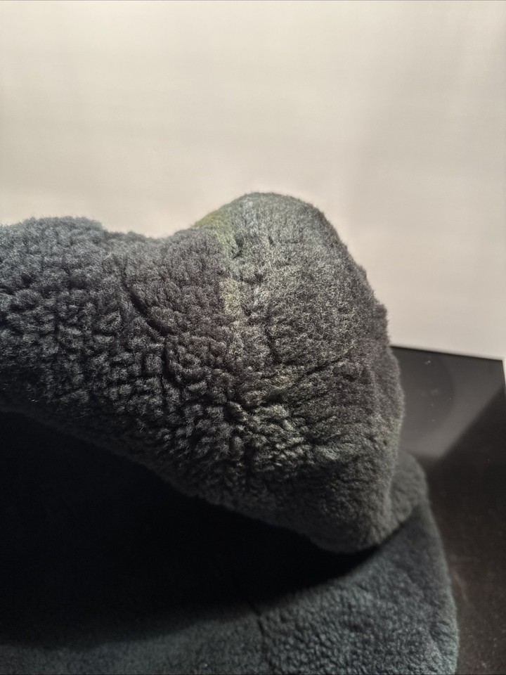 Vintage OEM Mercedes SHEEP SKIN SEAT COVER Black R107 450SL 300D TD ...