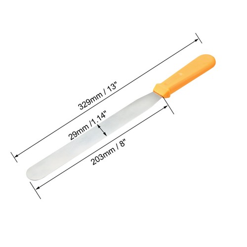 Straight Icing Spatula Stainless Steel 8-inch Cake Decorating Frosting ...