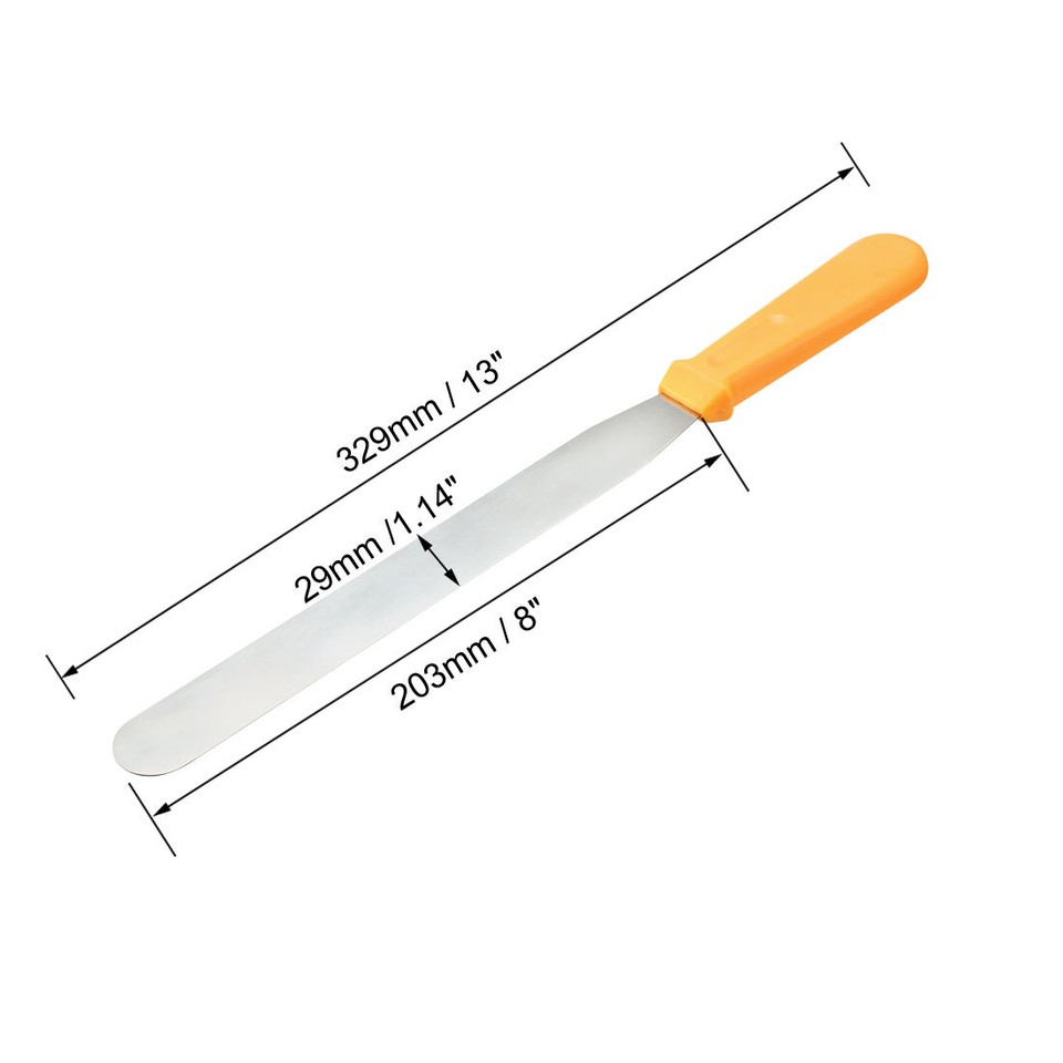 Straight Icing Spatula Stainless Steel 8-inch Cake Decorating Frosting ...