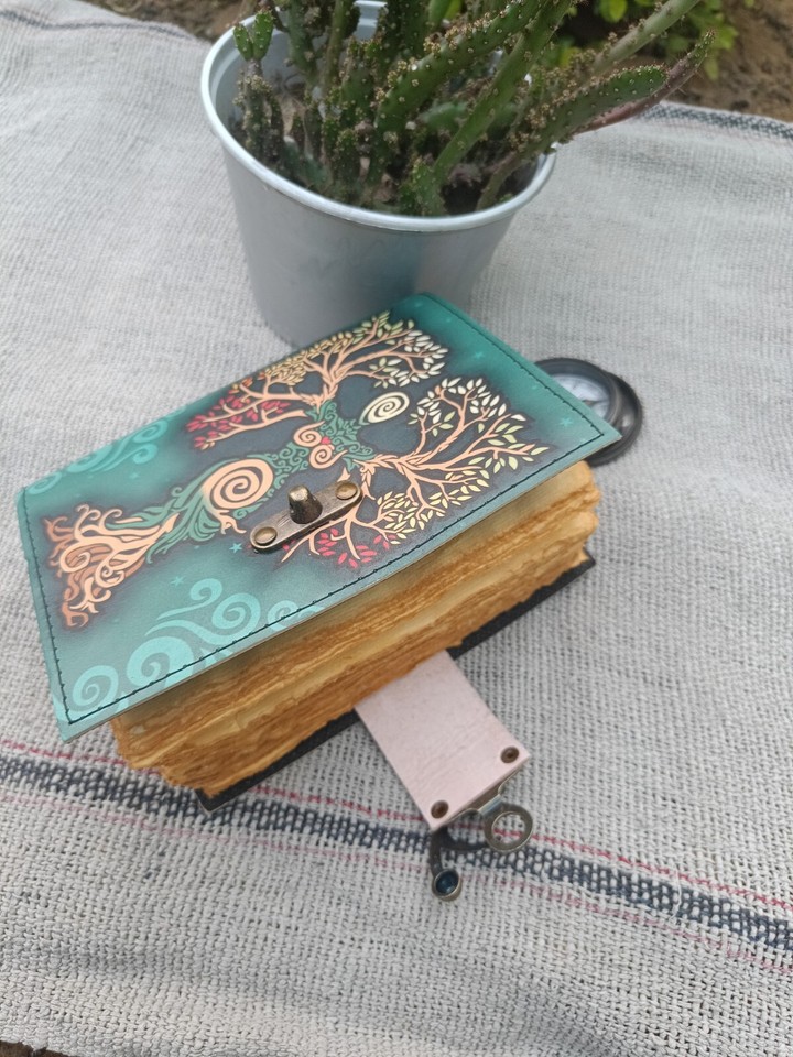 handmade leather journal mother of earth deckle edge paper Travel ...