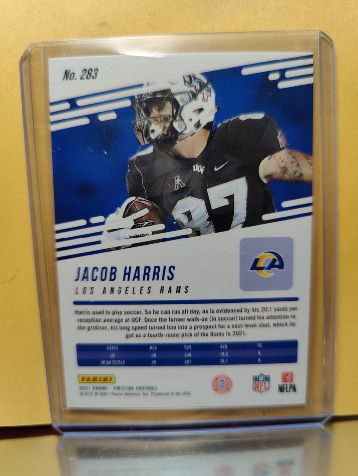 Jacob Harris Base Rookie Card - 2021 Prestige Football - UCF LA Rams ...