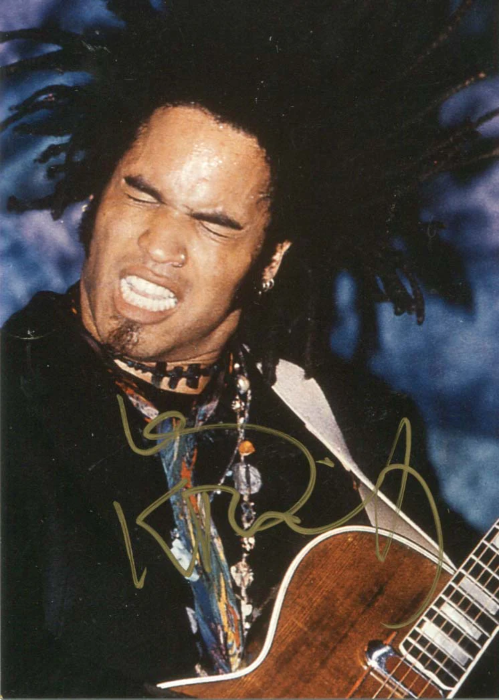 SINGER Lenny Kravitz AUTHENTIC TOP autograph, signed photo | eBay