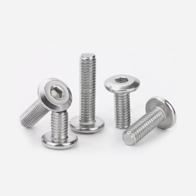 M8 SUS304 Steel Allen screw Big flat head inverted edge bolt 45mm-120mm ...