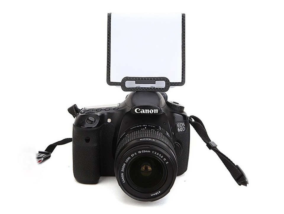 Universal Pop up Soft Screen Flash Diffuser For DSLR Canon Nikon Pentax ...