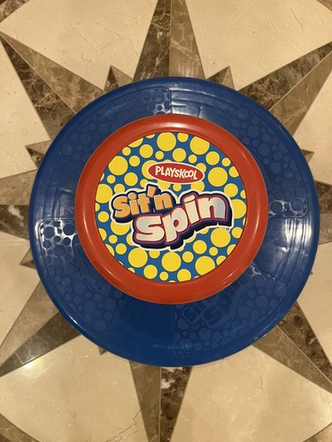 Vintage 1973 Playskool Sit N Spin Ride On Blue Red Yellow Toy | eBay