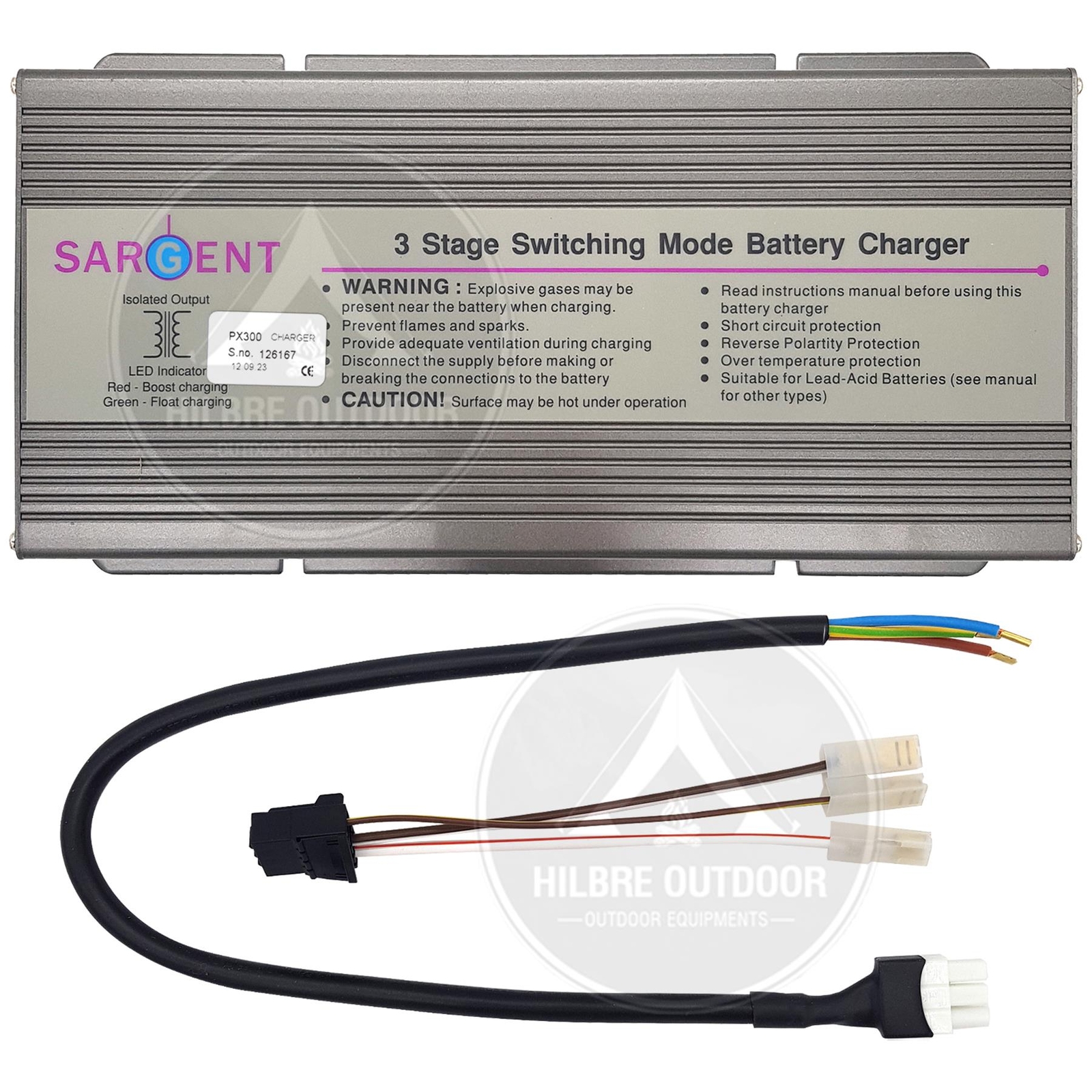 SARGENT PX300 BATTERY CHARGER INTELLIGENT MOTORHOME CARAVAN CAMPERVAN ...