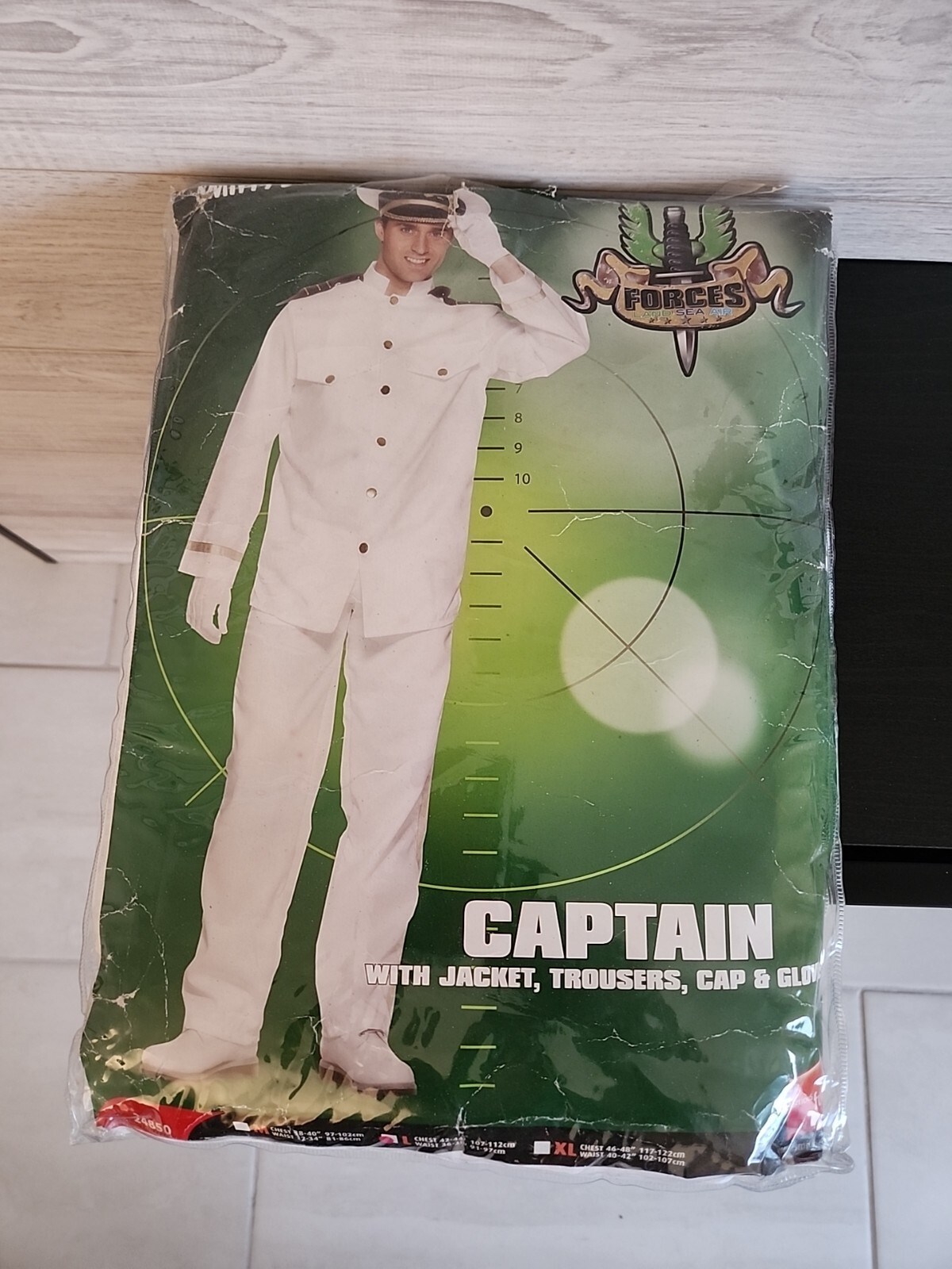 80s Sailor Navy Top Gun Officer Captain Mens Fancy Dr… - Gem