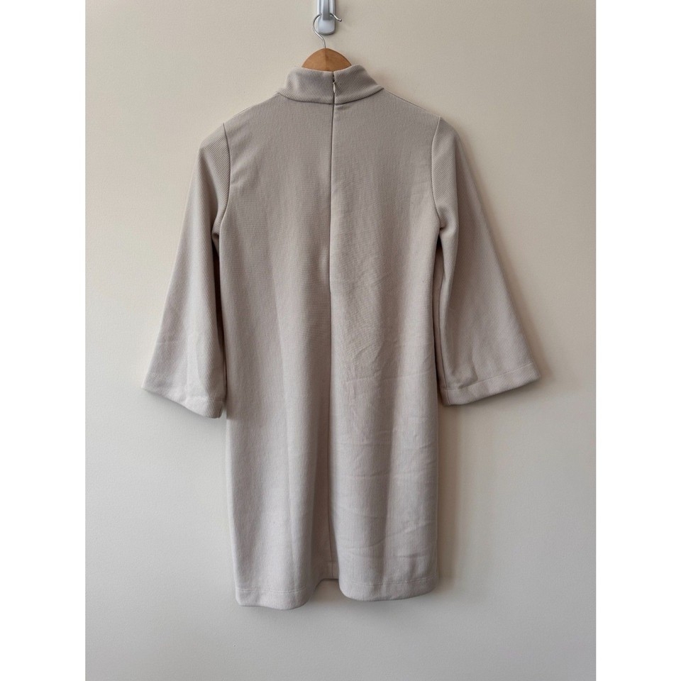 Club Monaco Mock Neck Knit Mini Dress in Cream Size Small | eBay