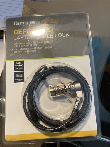 TARGUS DEFCON LAPTOP COMBINATION CABLE LOCK | eBay