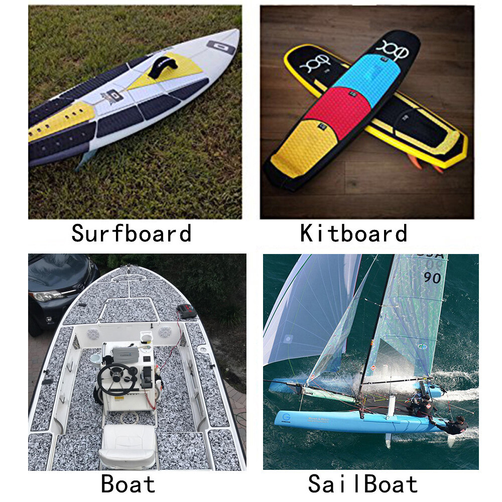 Blue Camo EVA Surfboard Traction Pad Foam Skimboard SUP Grip Sheet with ...